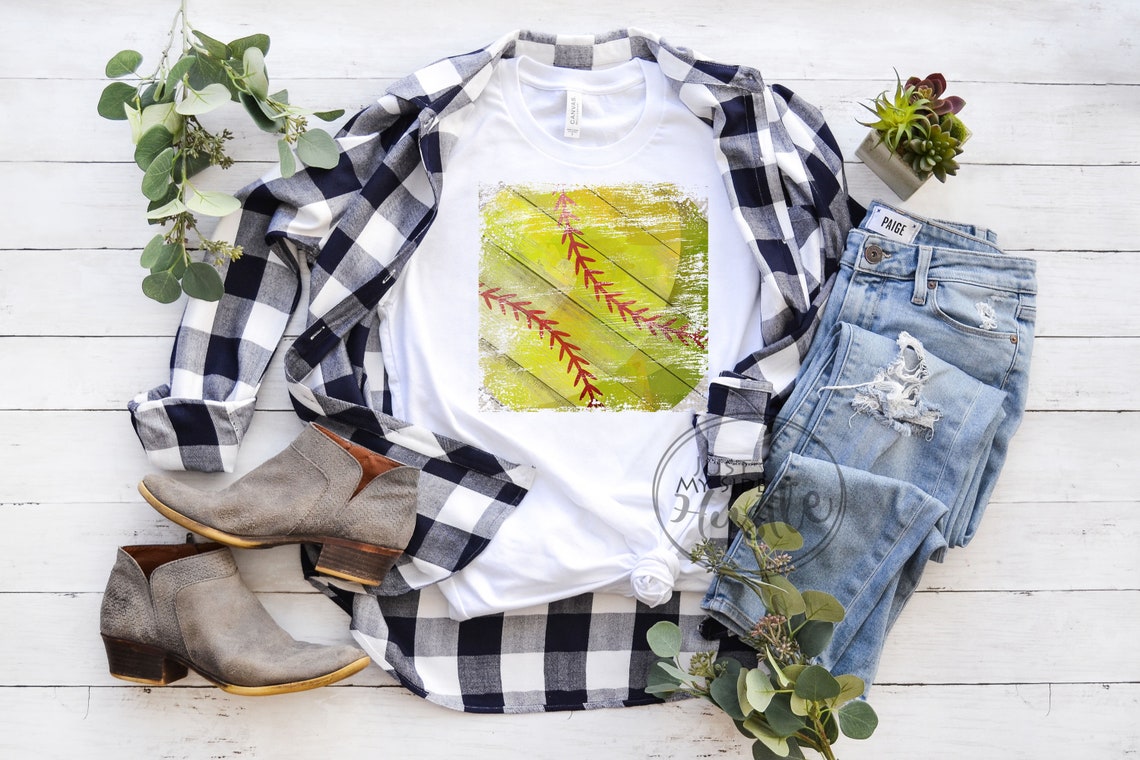 Softball Png Distressed Softball Sublimation Designs - Etsy