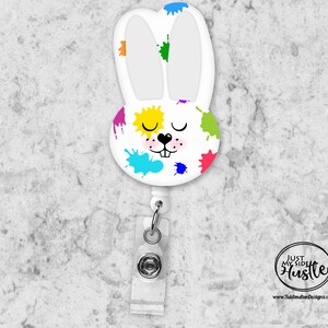 Colorful Peep Bunny Template Png Paint Splatter Easter Rabbit ...