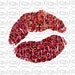 Valentine's Day Leopard Lips Png Kiss Sublimation Graphic Digital ...