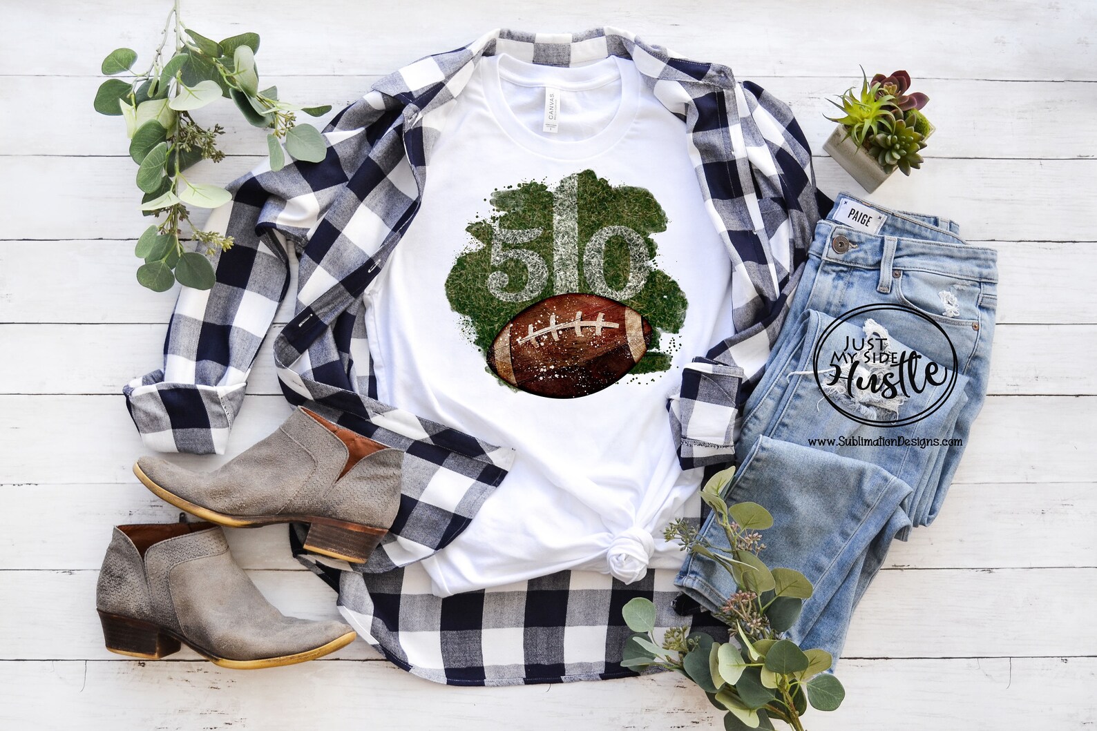 Football Field With Football Png Distressed Football Sublimation ...