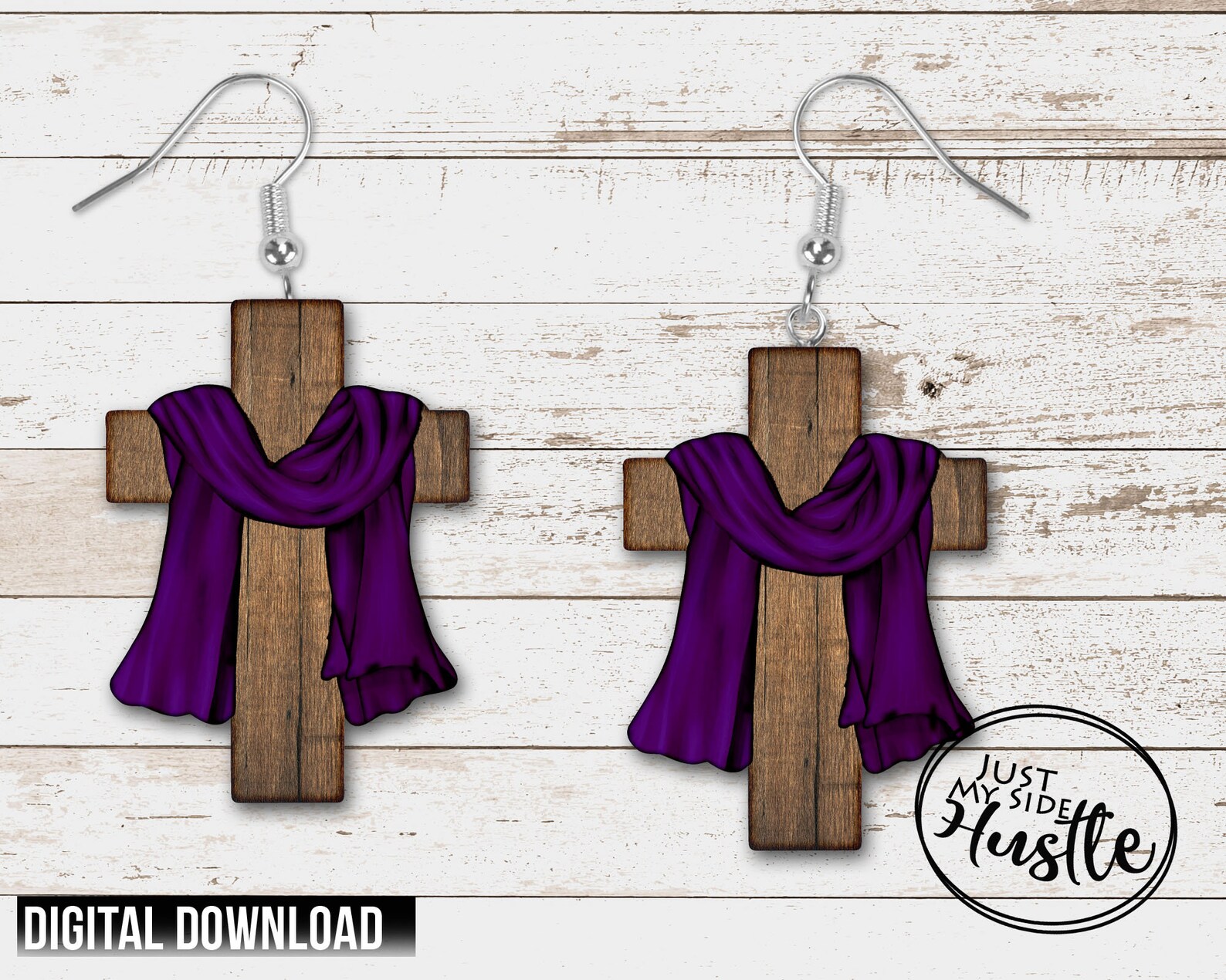 Cross Purple Cloth Png Sublimation Designs Easter Cross - Etsy
