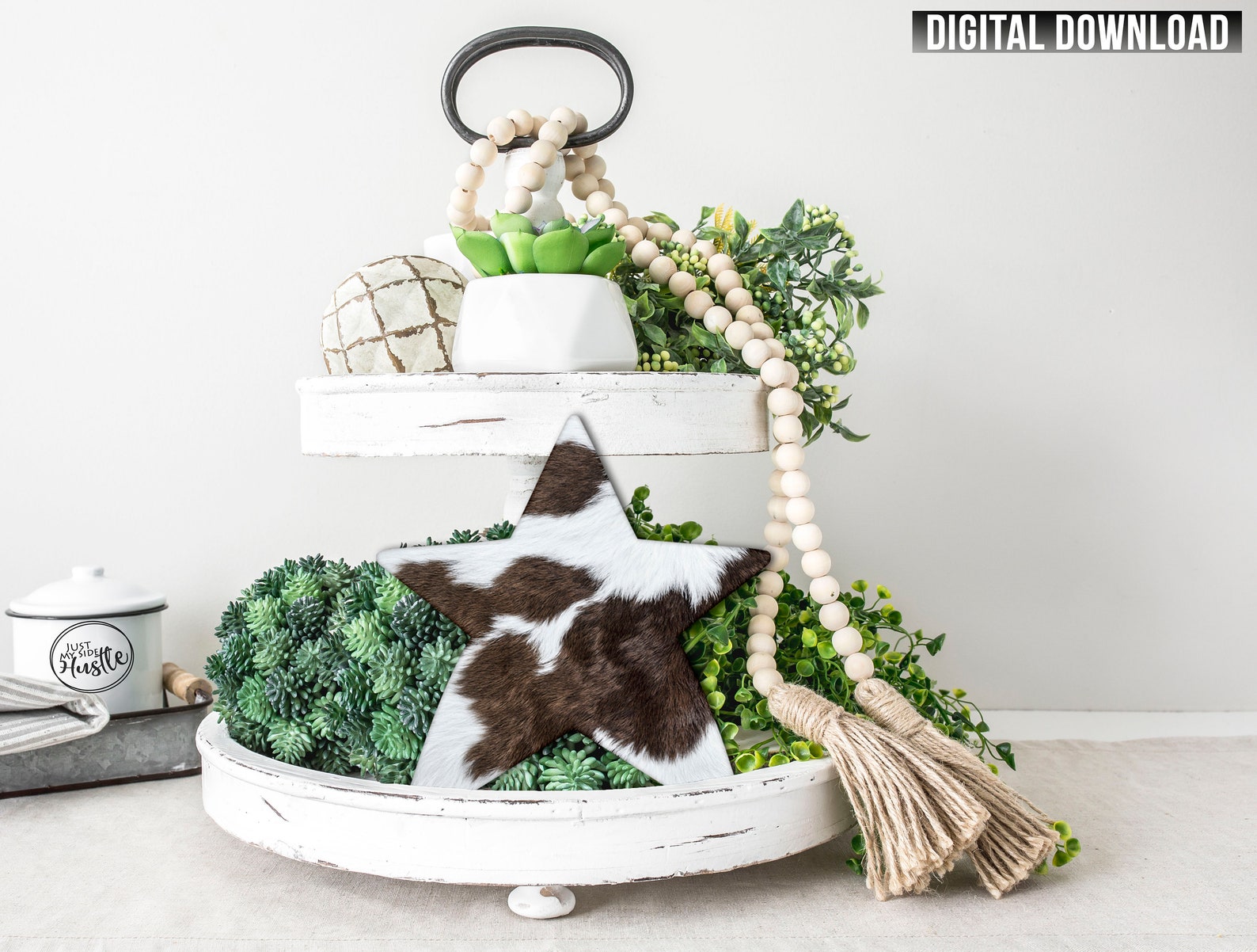 Cowhide Star Png Farmhouse Star Sublimation Designs Instant - Etsy