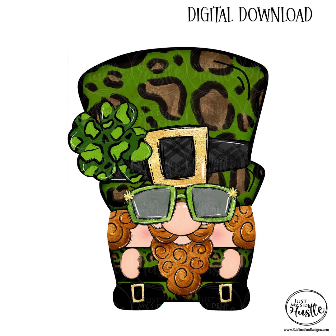 Leprechaun Gnome Png Sublimation Designs Digital Download- Gnome With ...