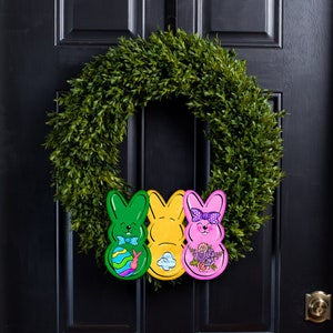 Easter Bunny Peep TRIO PNG for Sublimation Designs - Colorful Bunny ...