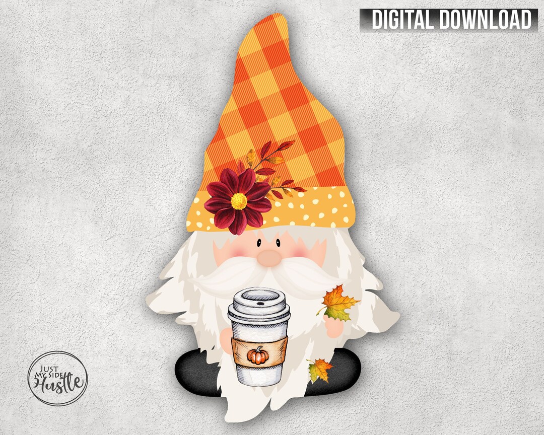 Pumpkin Spice Gnome Png-gnome Blank Template Sublimation Designs Fall ...