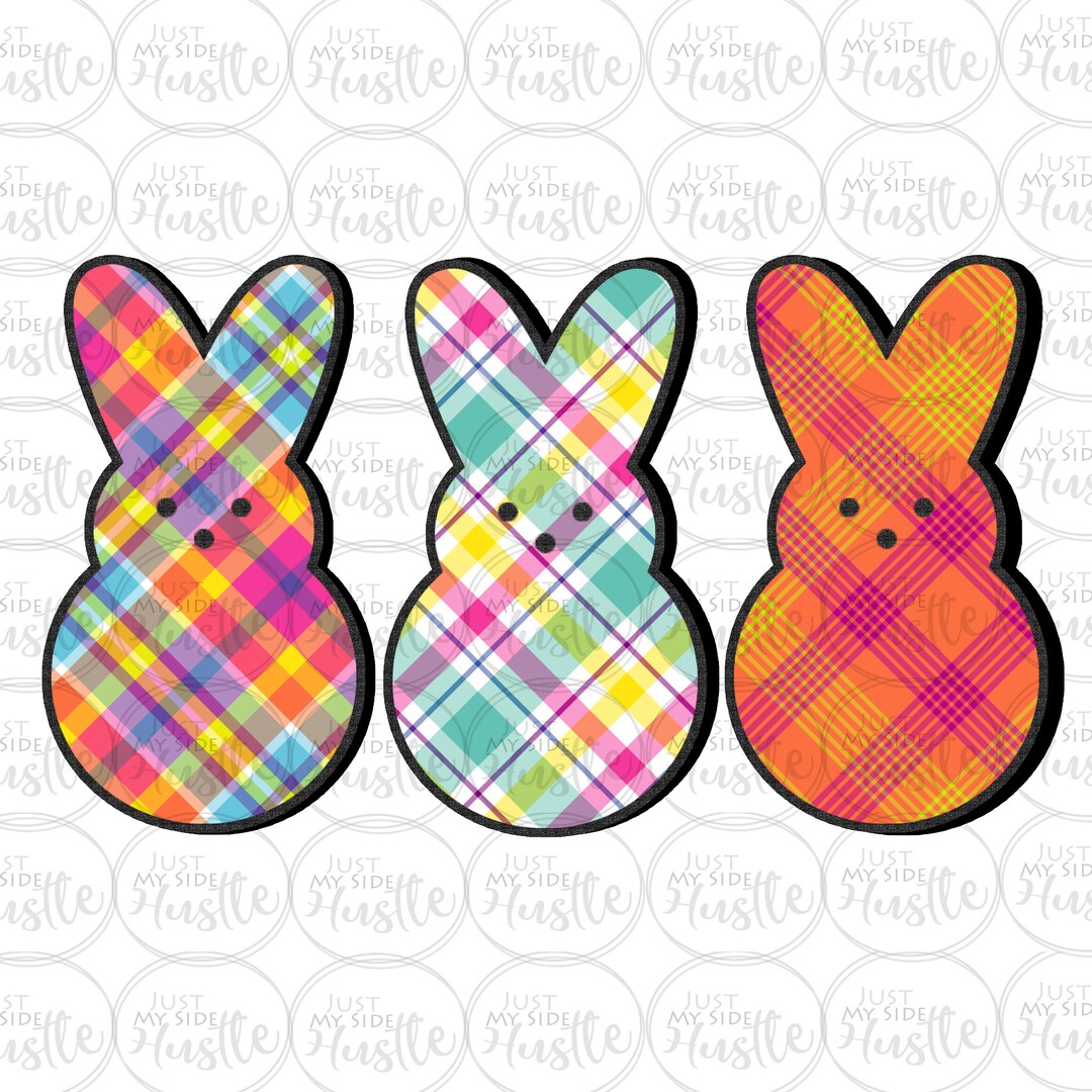 Peeps Png Easter Bunny Sublimation Designs Cute Easter Bunnies Clipart ...