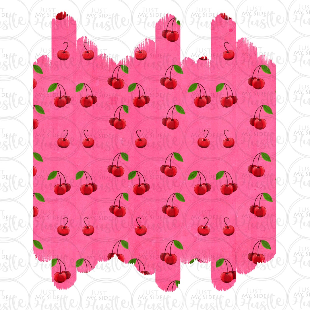 Pink Cherry Watercolor Sublimation Designs Background - Etsy