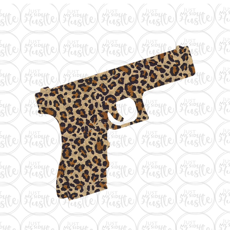 Leopard Pistol PNG Sublimation Designs Womens Pro Gun - Etsy