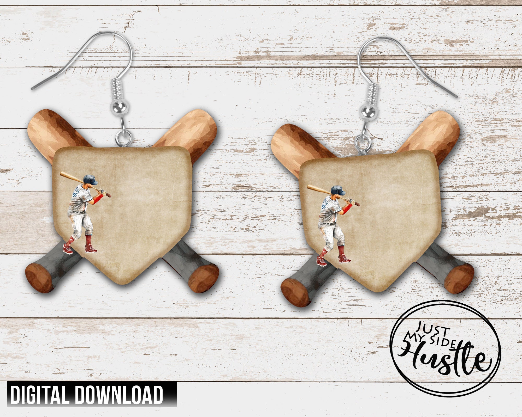 Rustic Baseball Plate and Bats Png Dirty Baseball Base - Etsy
