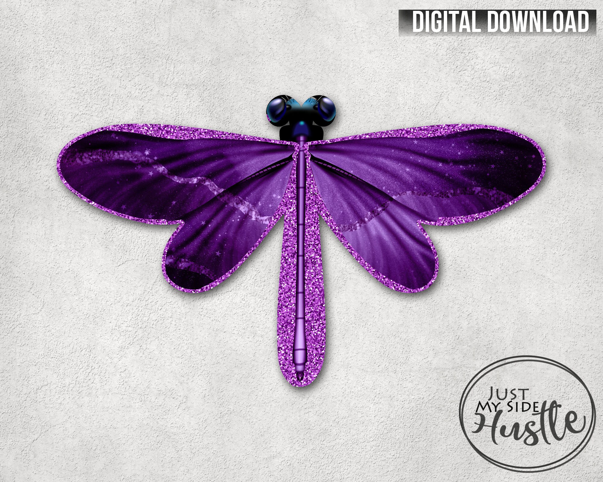 Purple Dragonfly Clipart