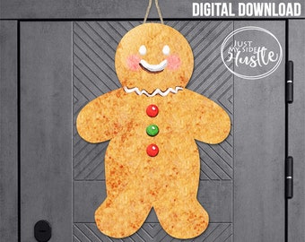 Large Gingerbread Boy Template - Etsy