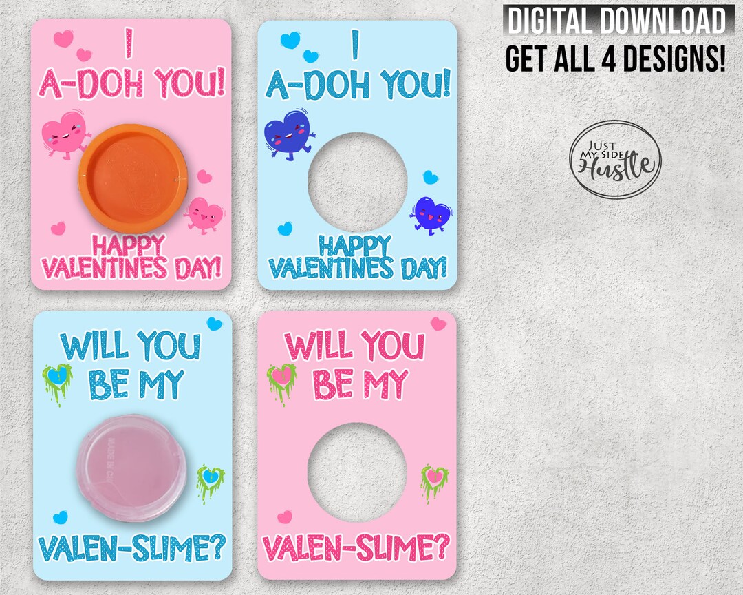 Valen-slime Template Png - Valentine Playdough Sublimation Designs ...