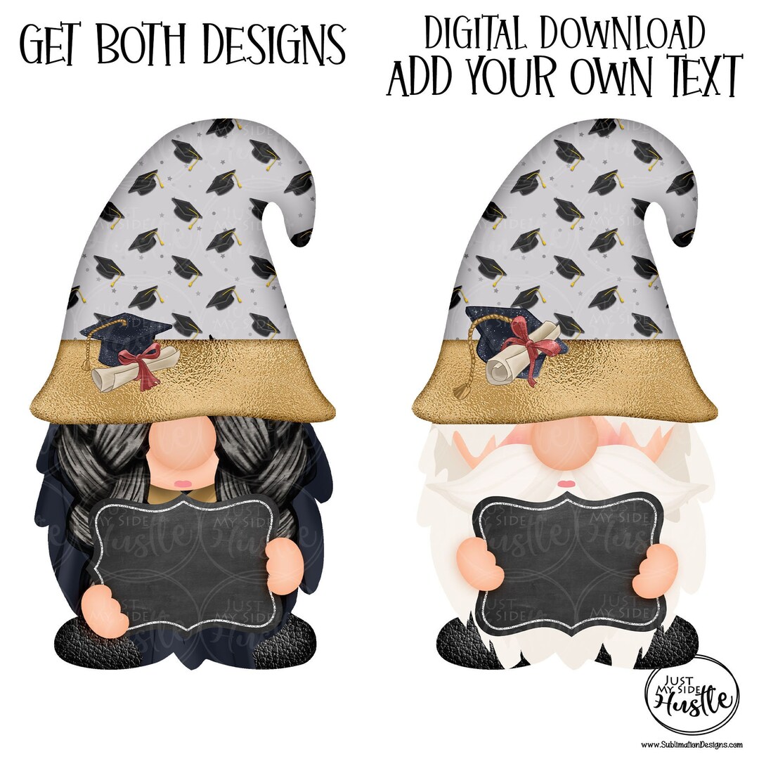 Graduation Gnome Png - Boy Graduate Gnome Template Sublimation Designs ...