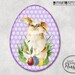 Spring Easter Bunny Flower Png Egg Shape Flowers Sublimation Designs ...