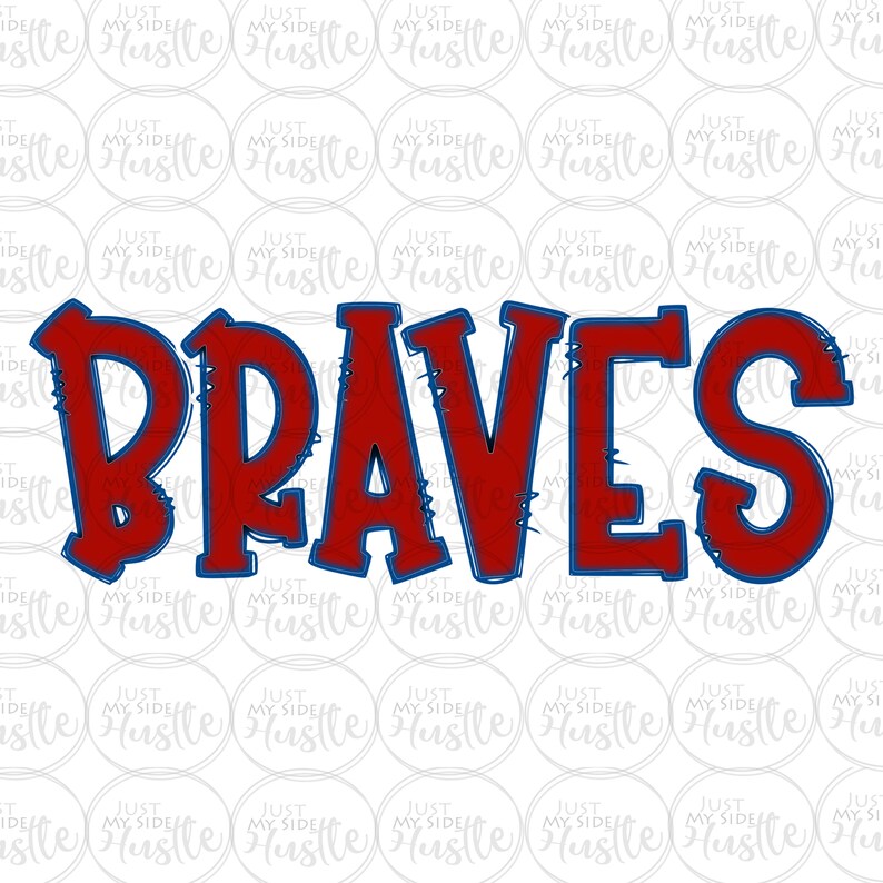 Braves Png Braves Doodle Letter Sublimation Designs Baseball - Etsy