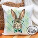 Bunny With Bow Tie and Glasses Png Dapper Bunny Sublimation - Etsy