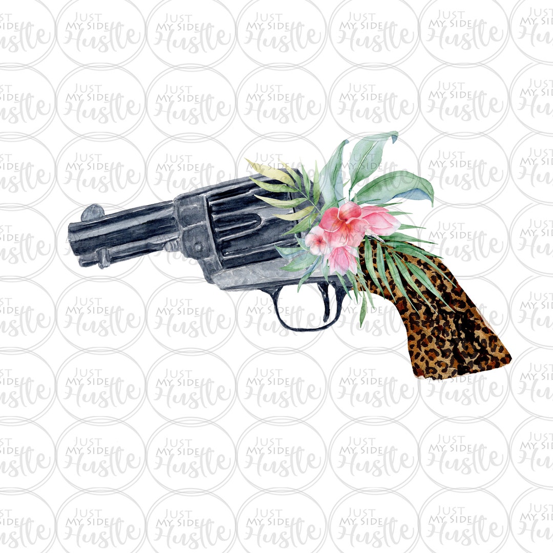 Leopard Hammerless Revolver PNG Sublimation Designs Womens Pro Gun ...