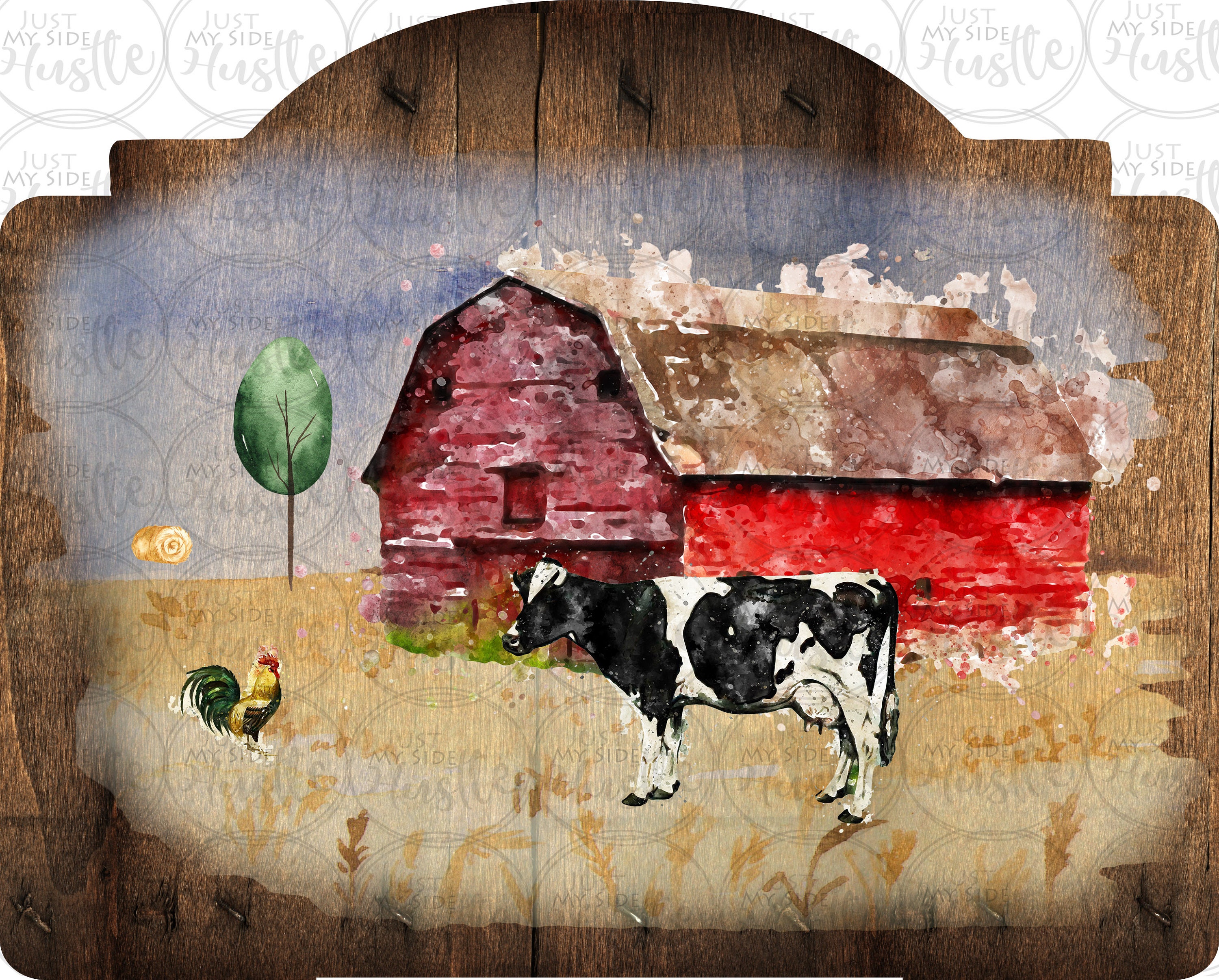 Country Farm 10 or 8 Inch Cookbook Templates Farmhouse - Etsy