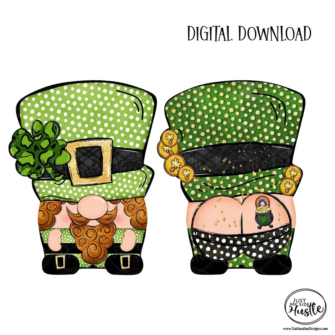 Cheeky Leprechaun Gnome Png Sublimation Designs Digital Download- Gnome ...