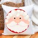 Round Santa Face Png Merry Christmas Ornament Sublimation Designs Wall ...