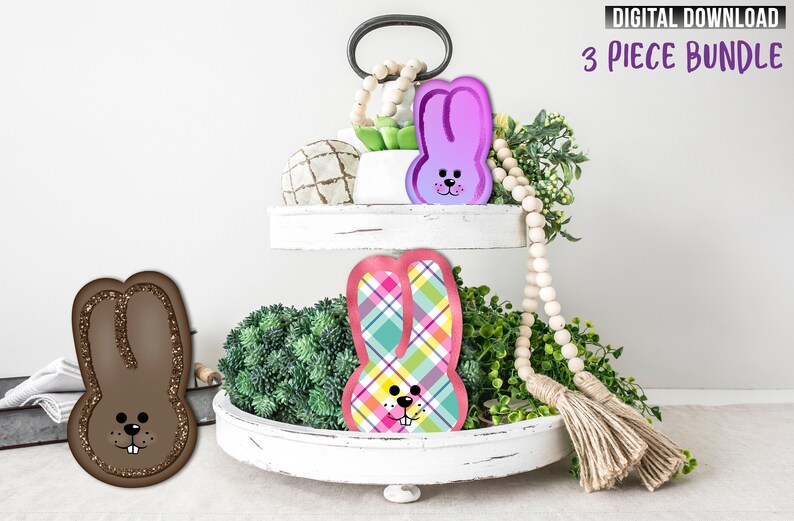 Peep Bunny Template Png Easter Bunny 3 Bundle Sublimation - Etsy