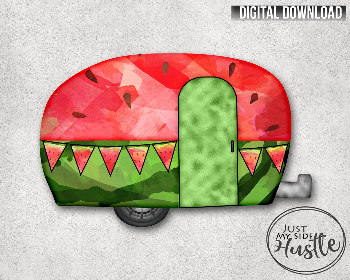 Watermelon Camper Sublimation Design Png Cute Summer Camper - Etsy