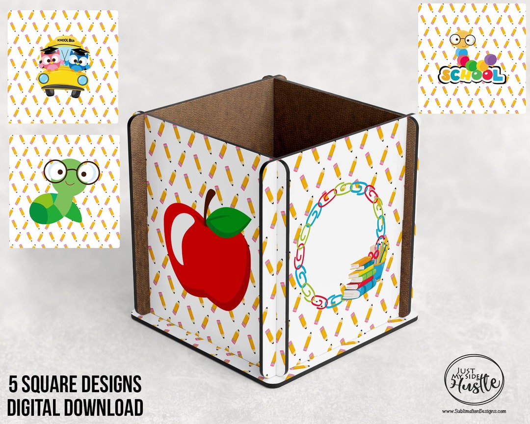 Elementary School Teacher Centerpiece Box Png Template- Back to School ...