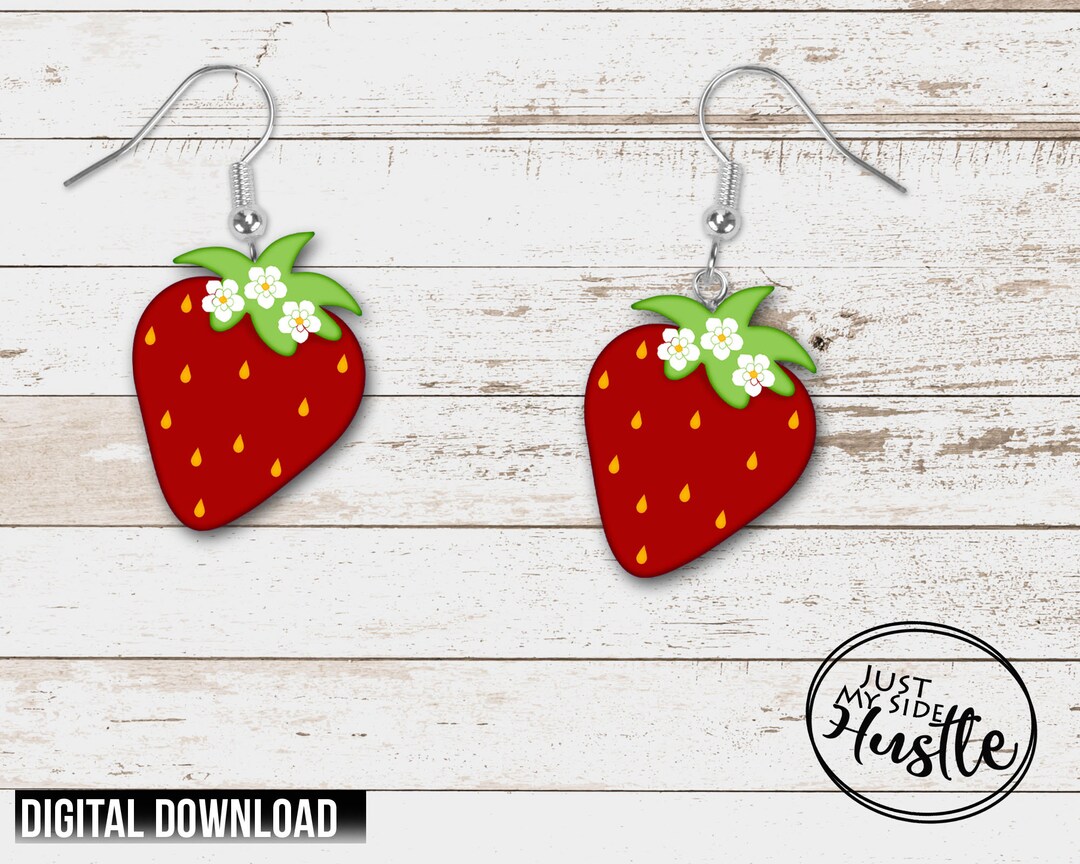 Strawberry Sublimation Designs Png -strawberry Wreath Hanger Digital ...