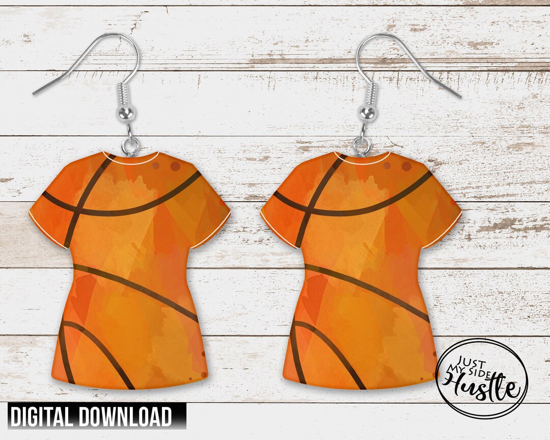Basketball Jersey Earring Png-sports Shirt Template Sublimation Designs ...