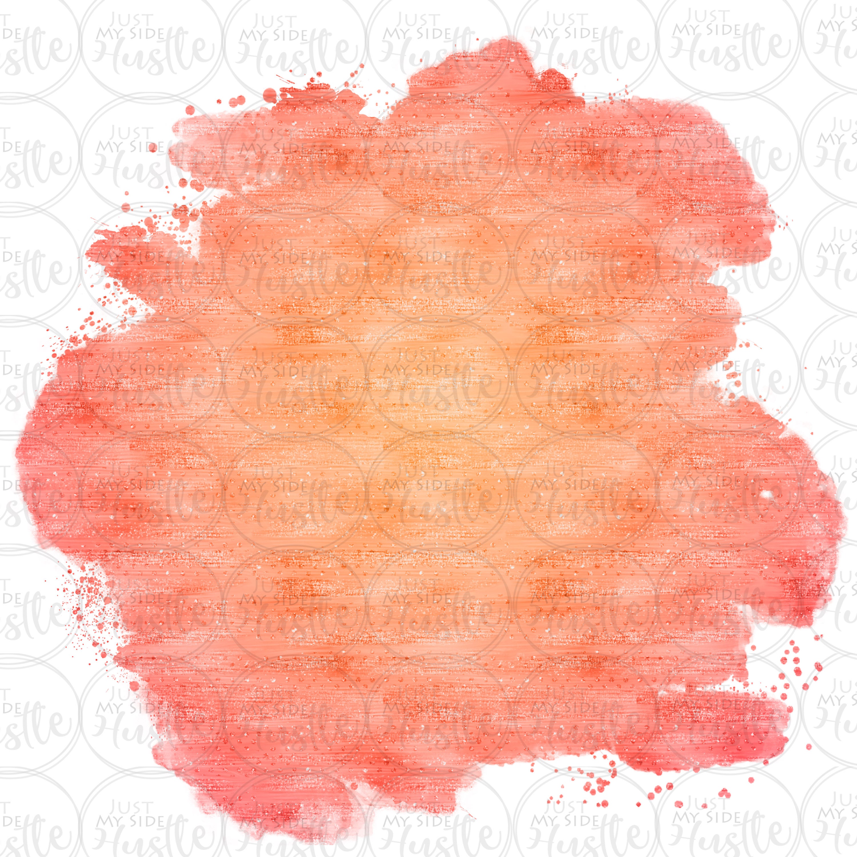 Orange Watercolor Sublimation Designs Background Splash | Etsy