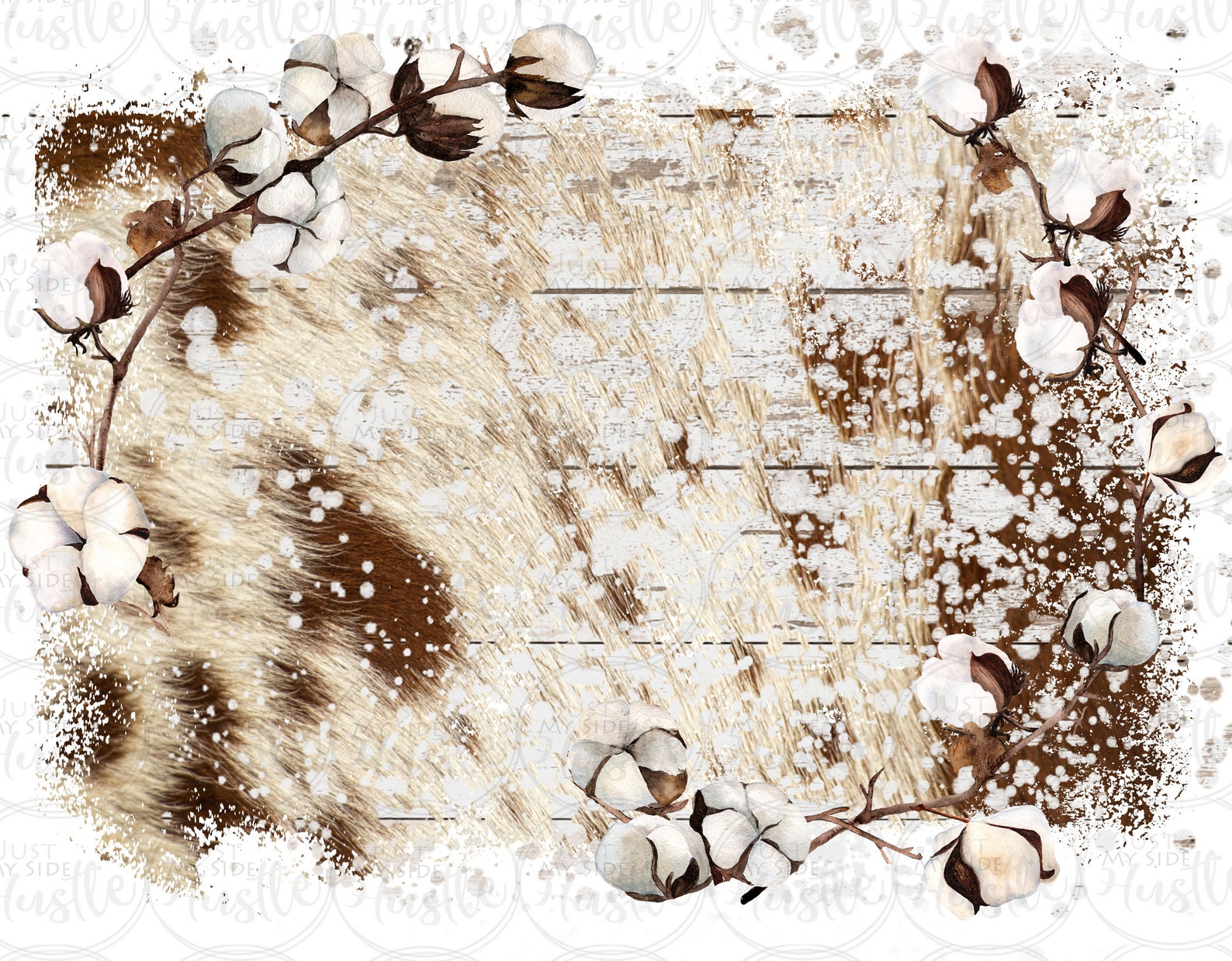 Cowhide and Cotton Shabby Rustic Splatter Distressed Wood - Etsy