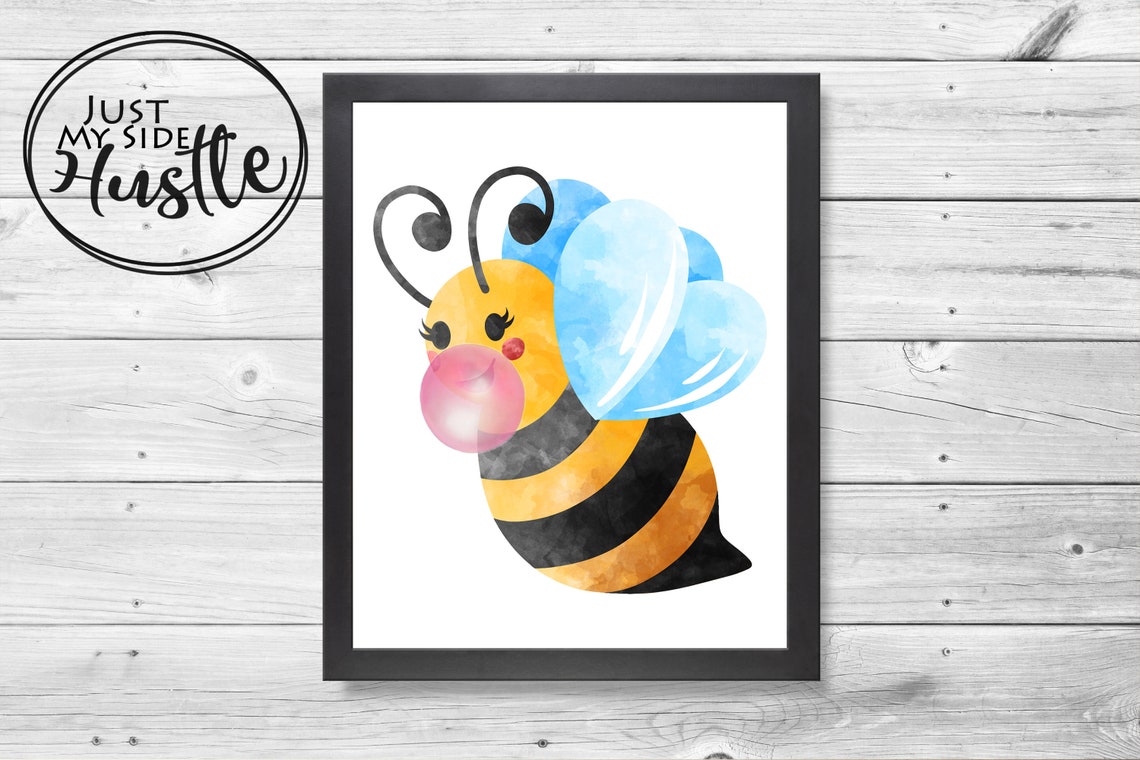 Bumble Bee Png Sublimation Designs Summertime Bubble Bee | Etsy