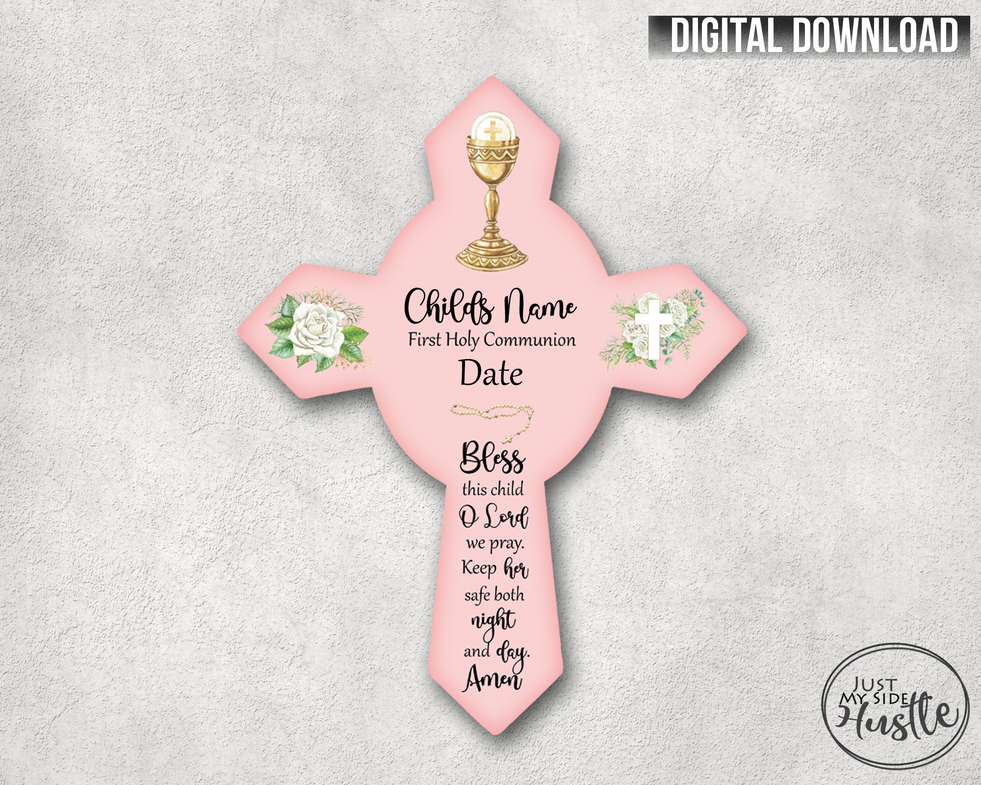 Catholic First Communion Cross Clip Art