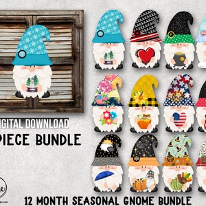 Cute Square Shutter With Interchangeable Seasonal Gnome Pieces ...