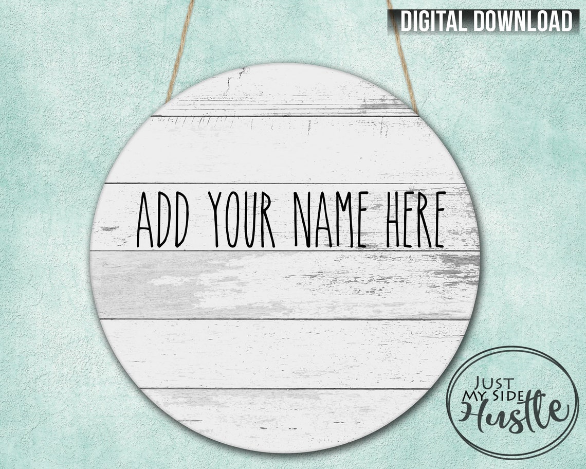 Welcome Sublimation Designs Round Wall Hanger Png Add Your | Etsy