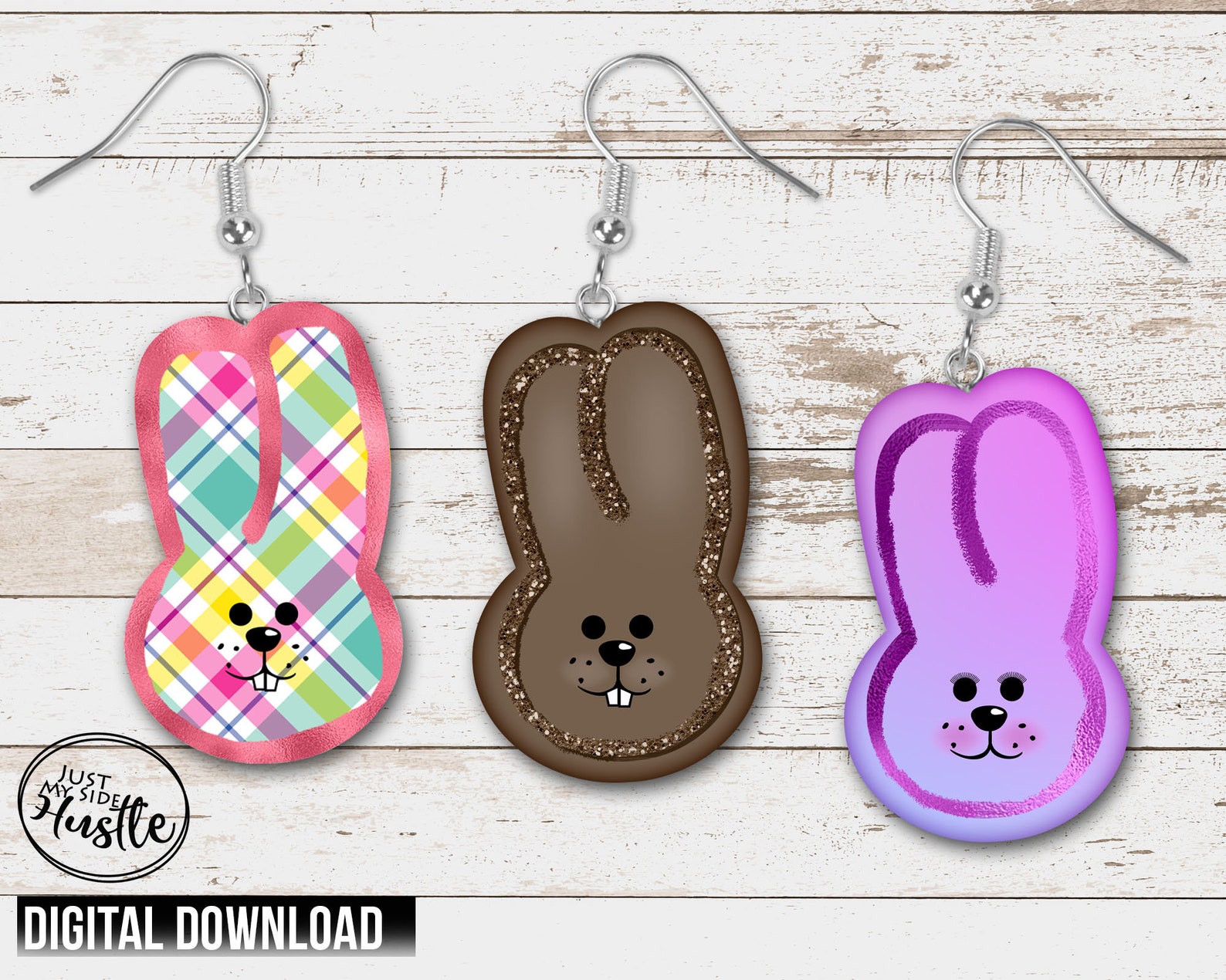 Peep Bunny Template Png Easter Bunny 3 Bundle Sublimation - Etsy
