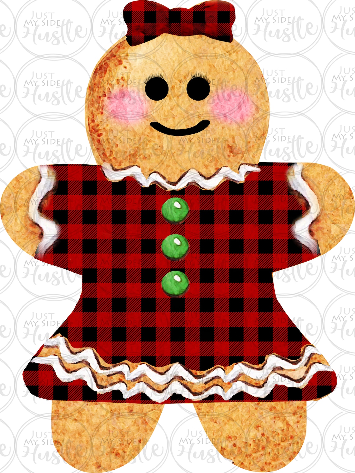 Shabby Gingerbread Girl 14 Inch Template Christmas - Etsy