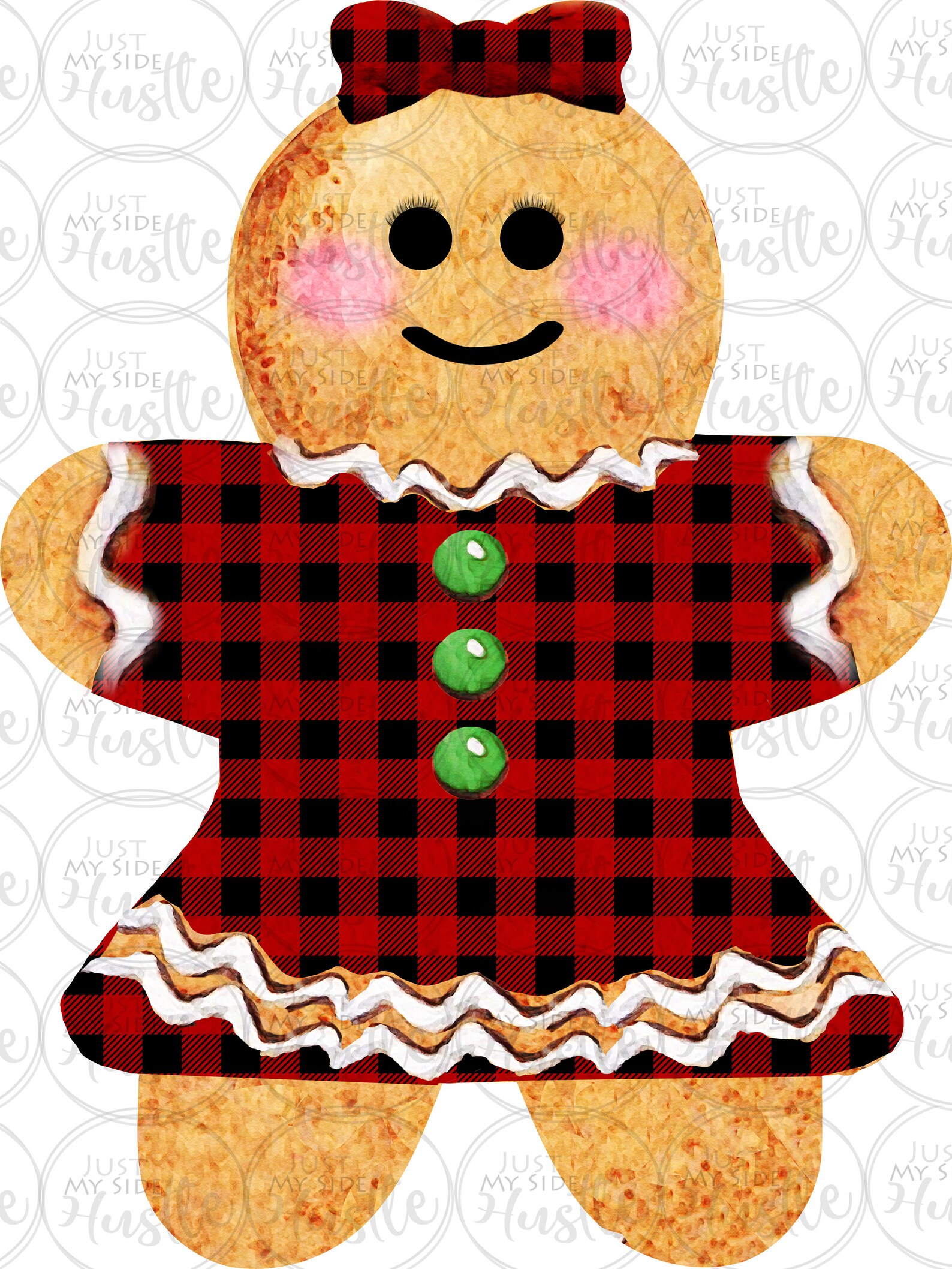 Shabby Gingerbread Girl 14 Inch Template Christmas - Etsy