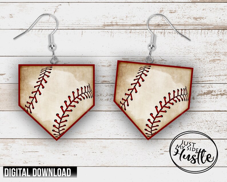 Rustic Baseball Plate Png Dirty Baseball Base Template - Etsy