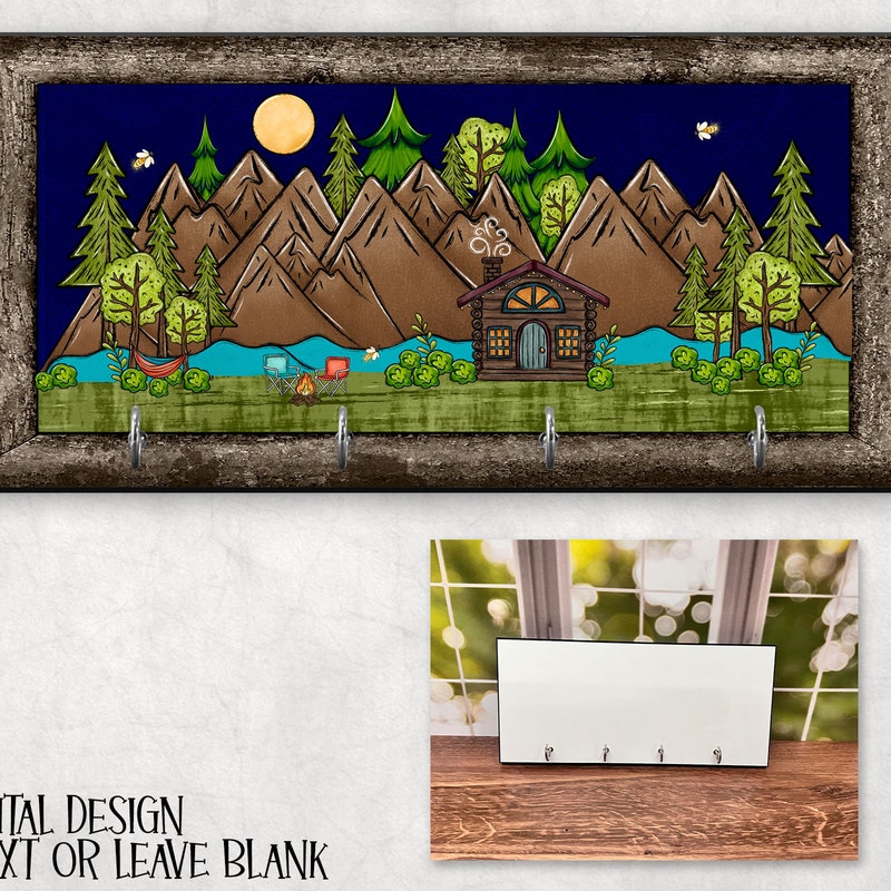 Mountain Key Holder - Etsy