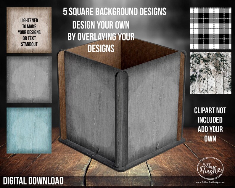Plain Box Png Template Add Your Own Design Box Sublimation - Etsy