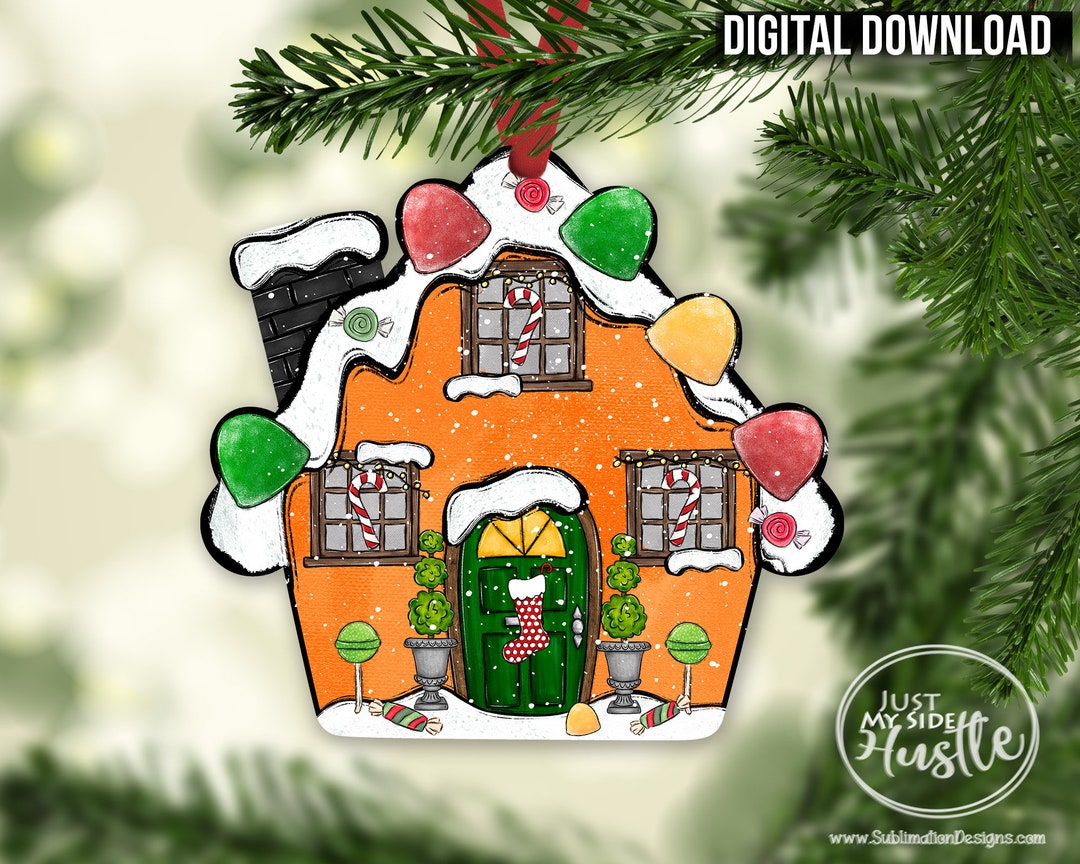 Orange Gumdrop Who House Sublimation Designs PNG Instant Digital ...