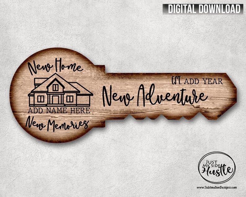 New Home Key Png Key Blank Template Sublimation Designs New - Etsy