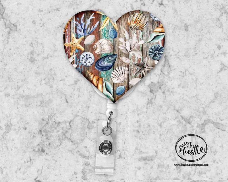 Driftwood and Shells Heart Png Hearts Sublimation Designs - Etsy