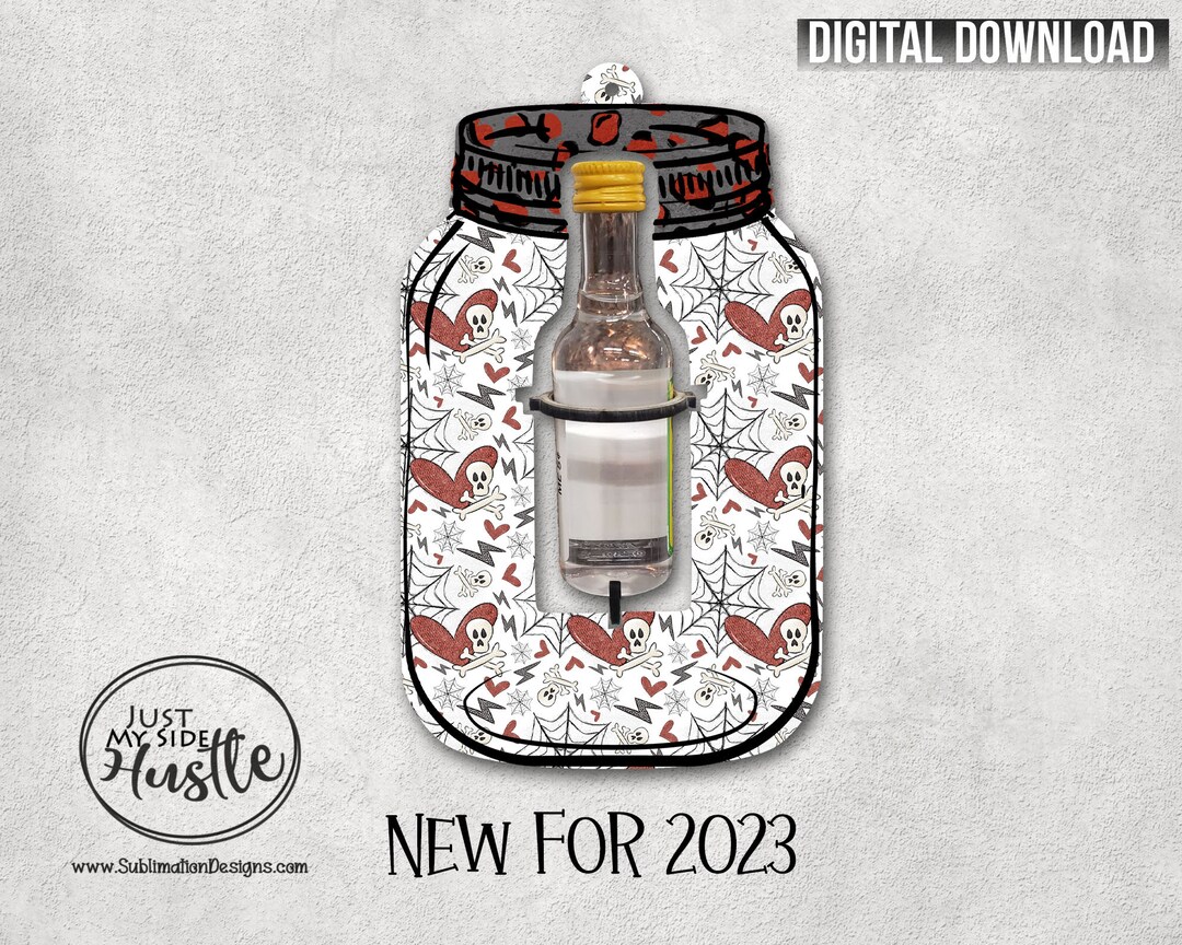 Booze Cut Out Mason Jar Sublimation Designs Png halloween Mason Jar Png ...