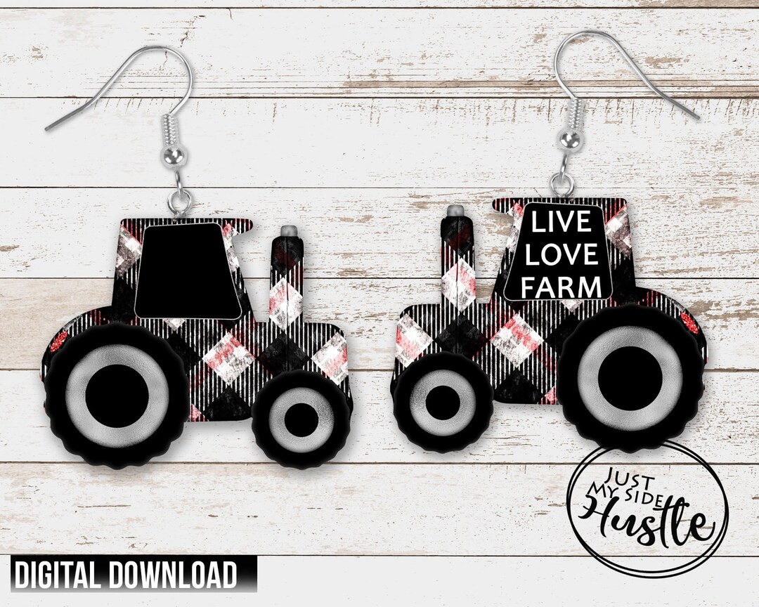 Farmhouse Country Tractor Sign Png Sublimation Designs Template- Modern ...