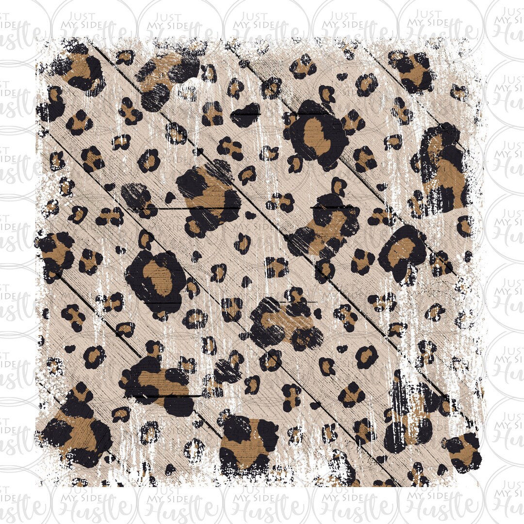 Rustic Leopard Png Weathered Leopard Sublimation Designs Leopard ...