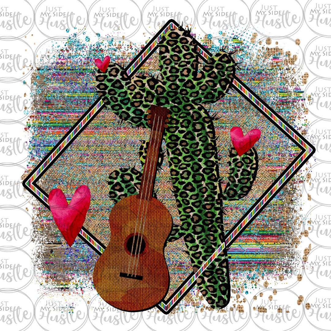 Serape Cactus Sublimation Designs Leopard Cactus Png Valentine Cactus ...