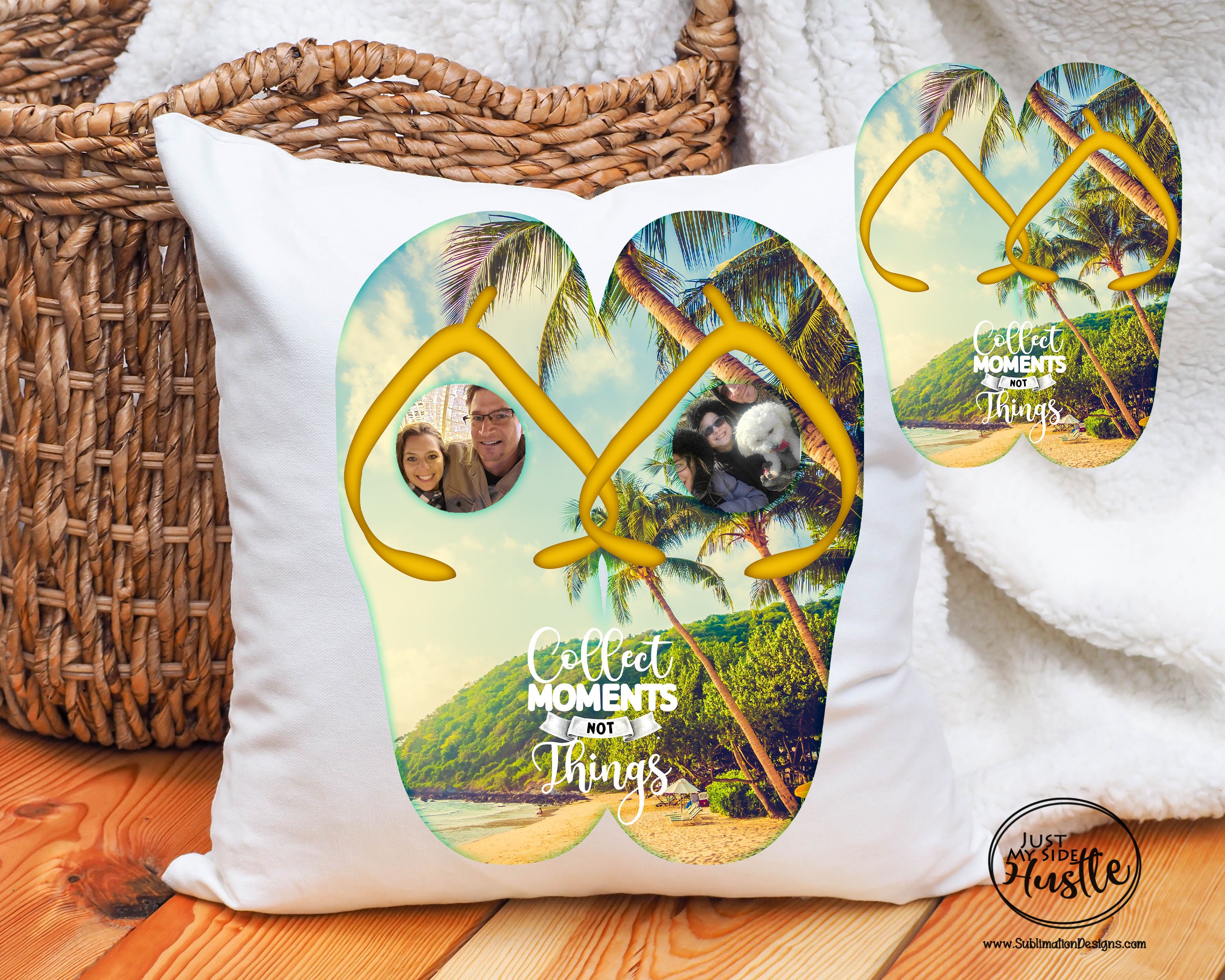 Flip Flops Png Door Hanger Template Collect Moments Not | Etsy