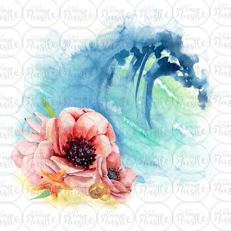 Beach Wave Png Summertime Sublimation Designs Beach - Etsy